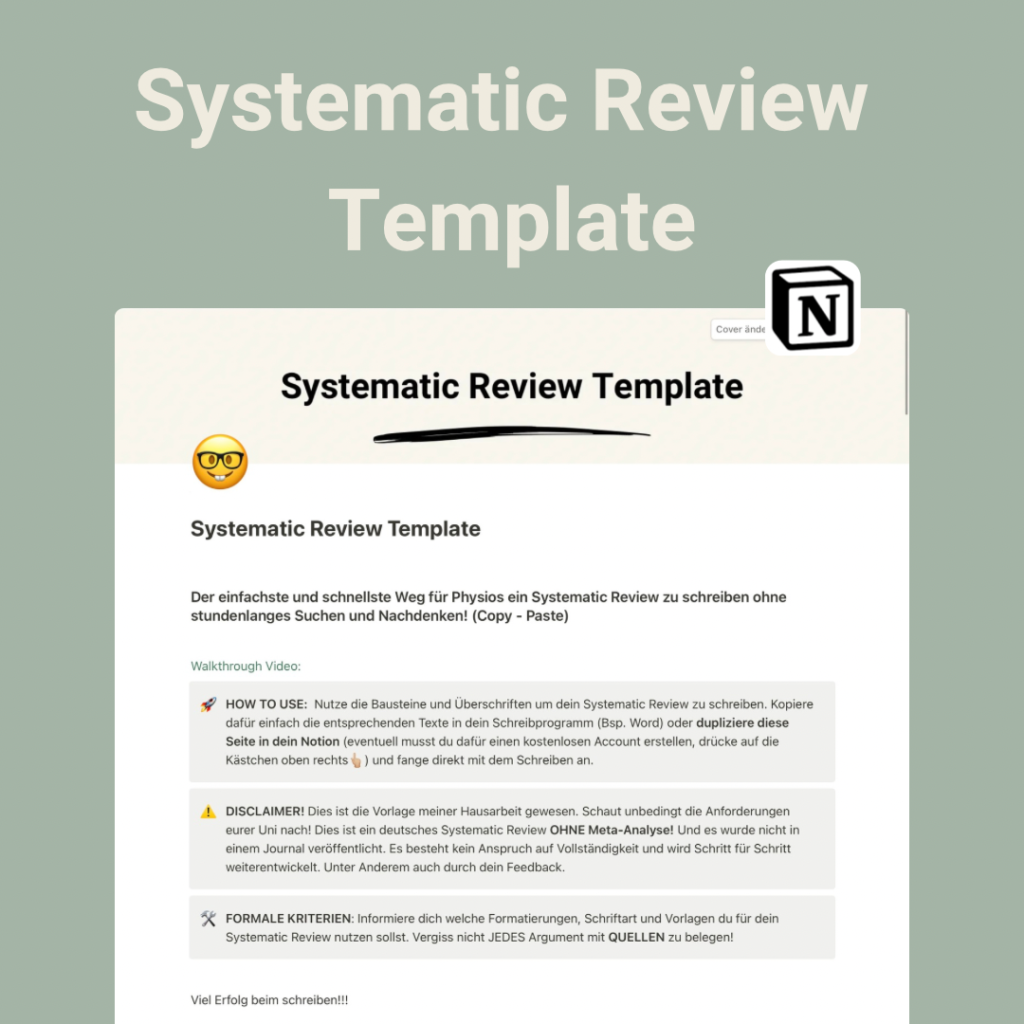 Systematic Review Template - aureliohealth.de